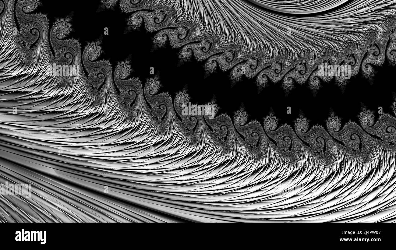 Abstract Computer generated Fractal design. A fractal is a never-ending ...