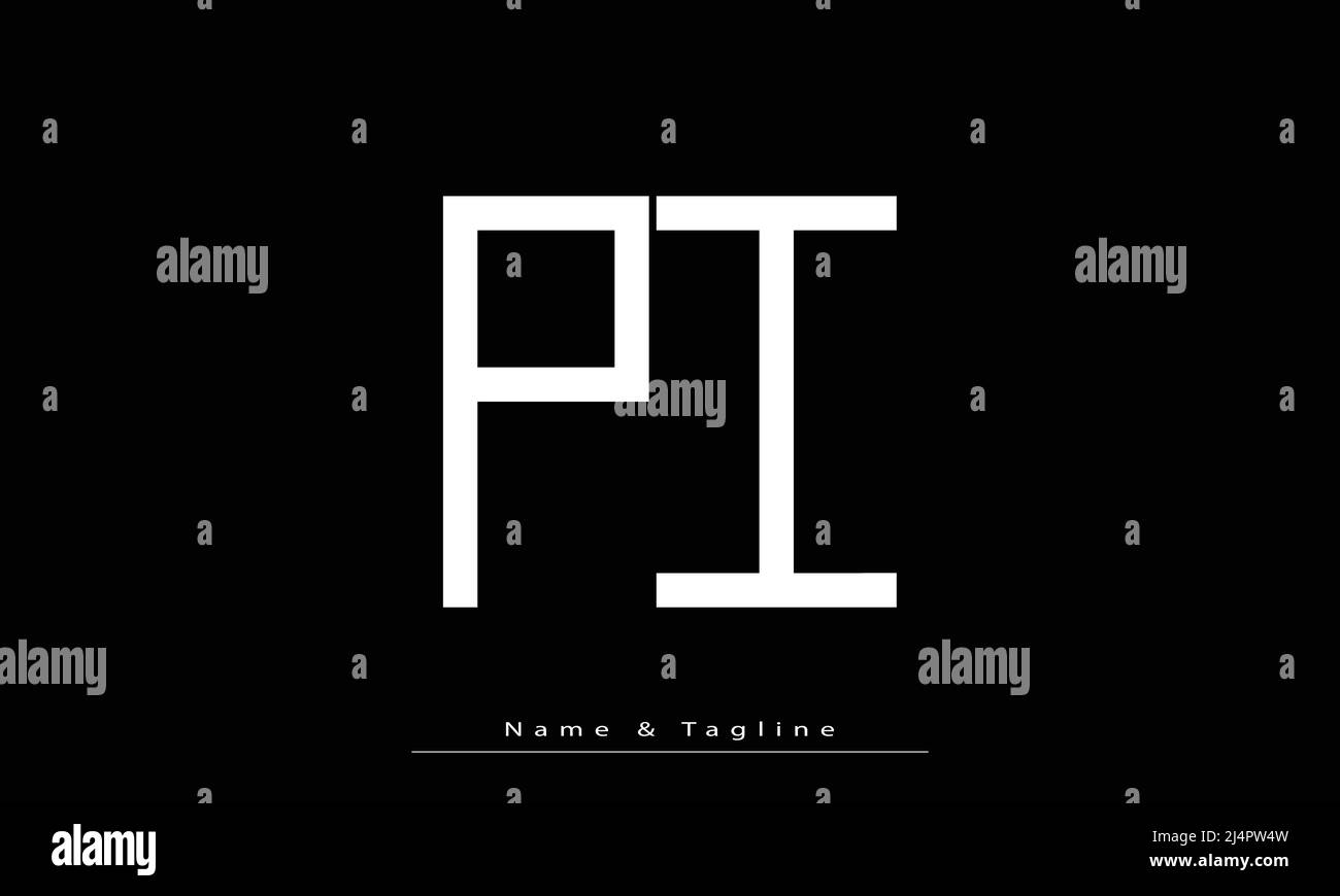 Alphabet letters Initials Monogram logo PI , IP Stock Vector Image ...