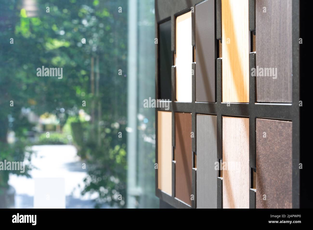 Material Example of wood type and colour for customer in kitchen ...