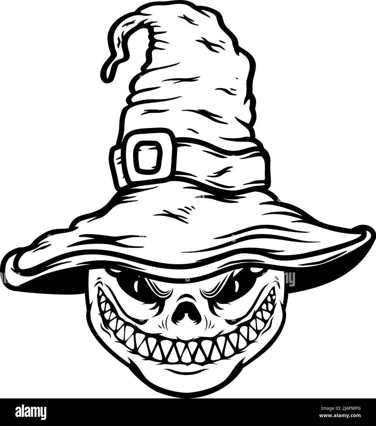 Scary Scarecrow Face Template