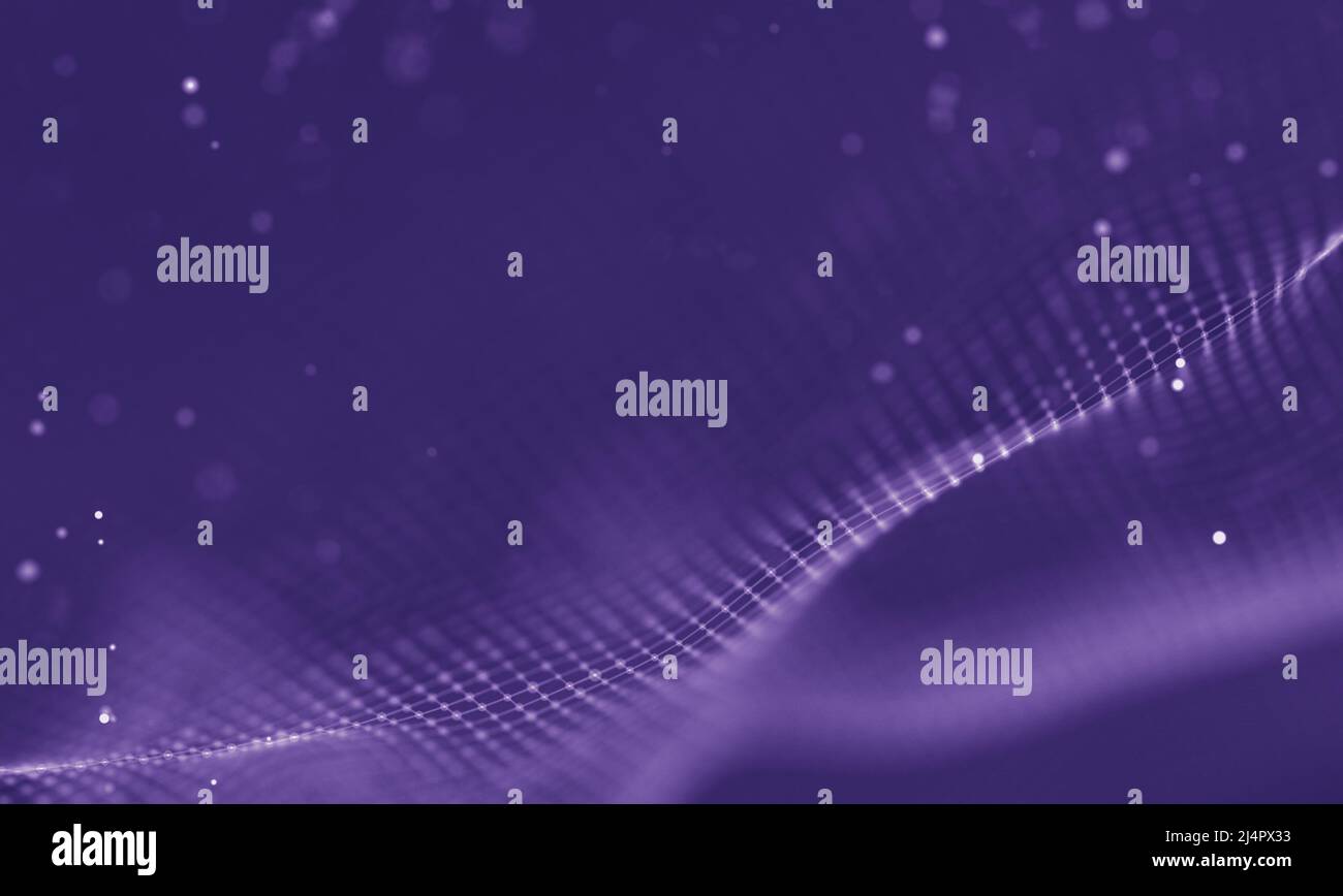 Abstract futuristic illustration of polygonal surface. Low poly shape ...