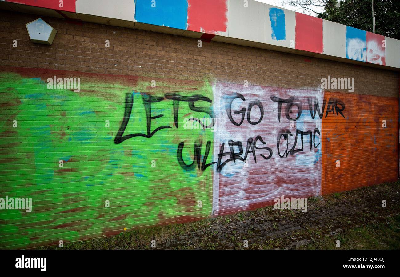Football graffiti scotland hi-res stock photography and images - Alamy