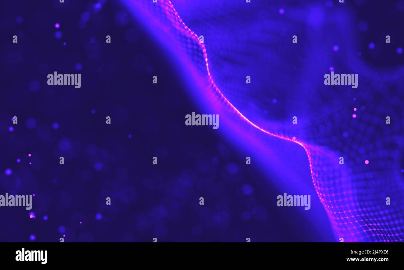 Abstract futuristic illustration of polygonal surface. Low poly shape ...