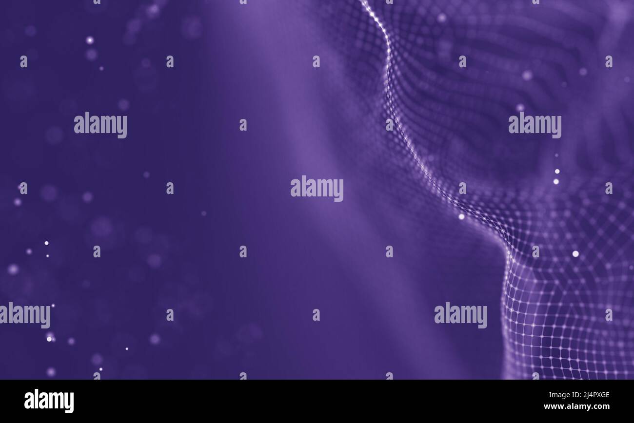 Abstract futuristic illustration of polygonal surface. Low poly shape ...