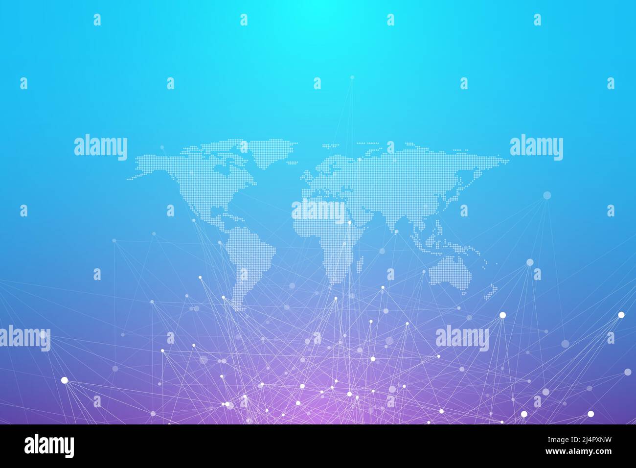 Big data visualization. Geometric abstract background visual ...