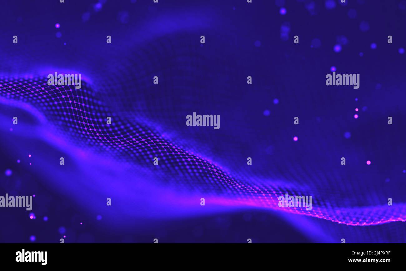 Abstract futuristic illustration of polygonal surface. Low poly shape ...