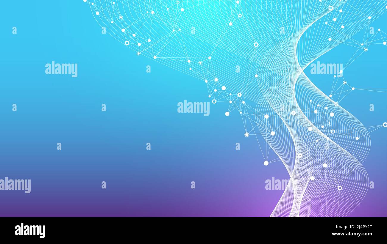 Big Genomic Data Visualization. DNA helix, DNA strand, DNA Test. CRISPR ...