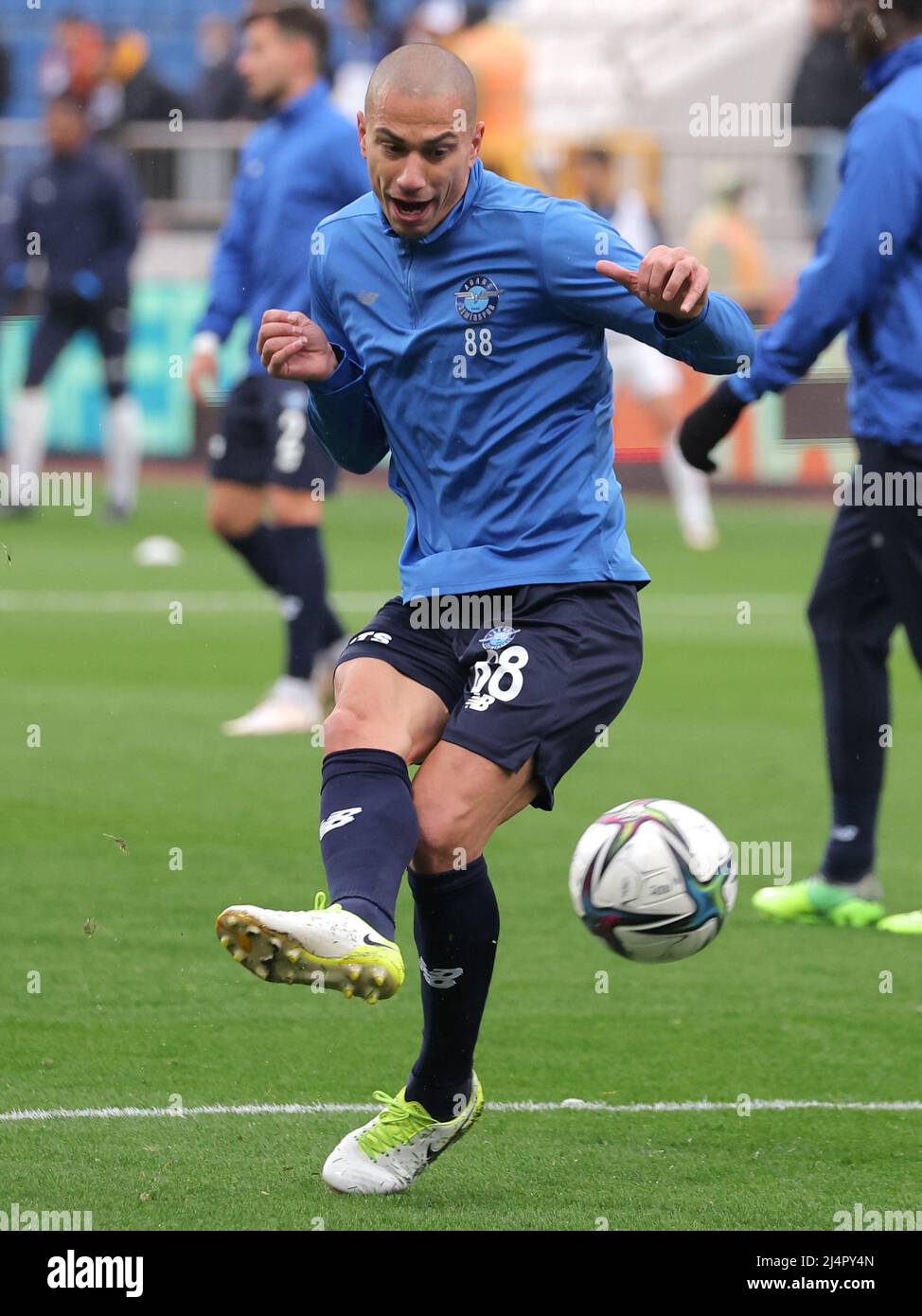 ISTANBUL, TURKEY - APRIL 17: Gokhan Inler of Adana Demirspor warming up ...