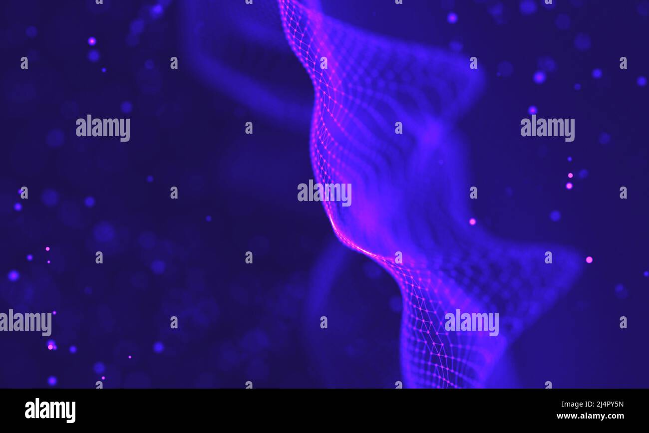 Abstract futuristic illustration of polygonal surface. Low poly shape ...