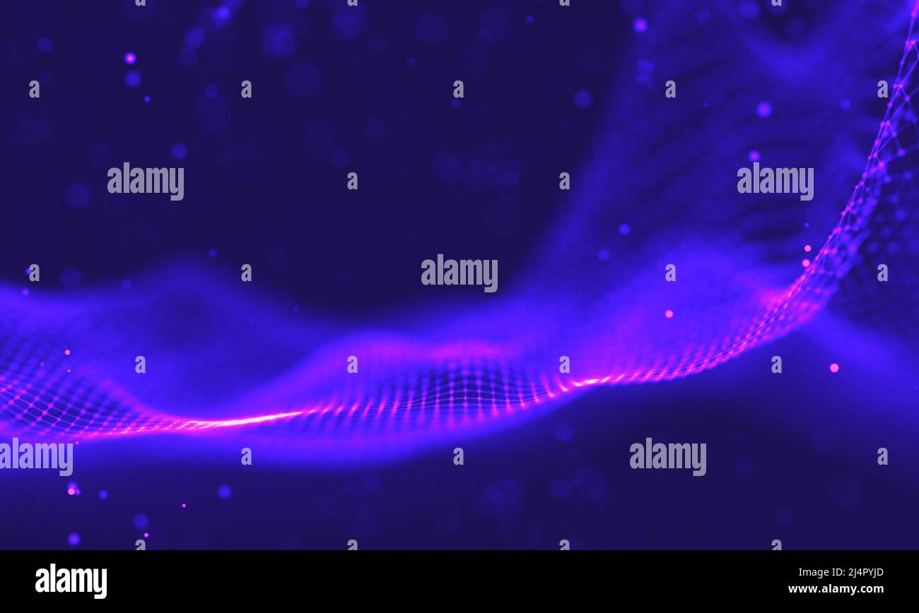 Abstract futuristic illustration of polygonal surface. Low poly shape ...