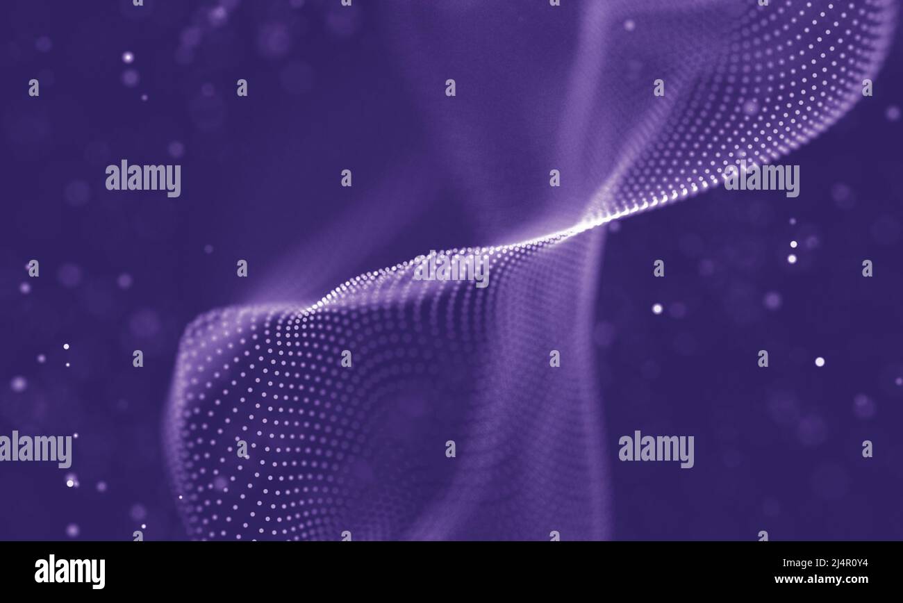 Data technology abstract futuristic illustration . Low poly shape with ...