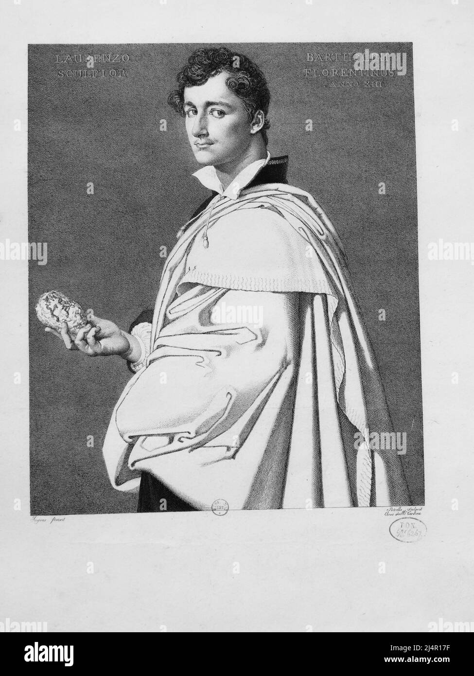 Jean louis potrelle dapres ingres vers 1804 1805 hi-res stock ...