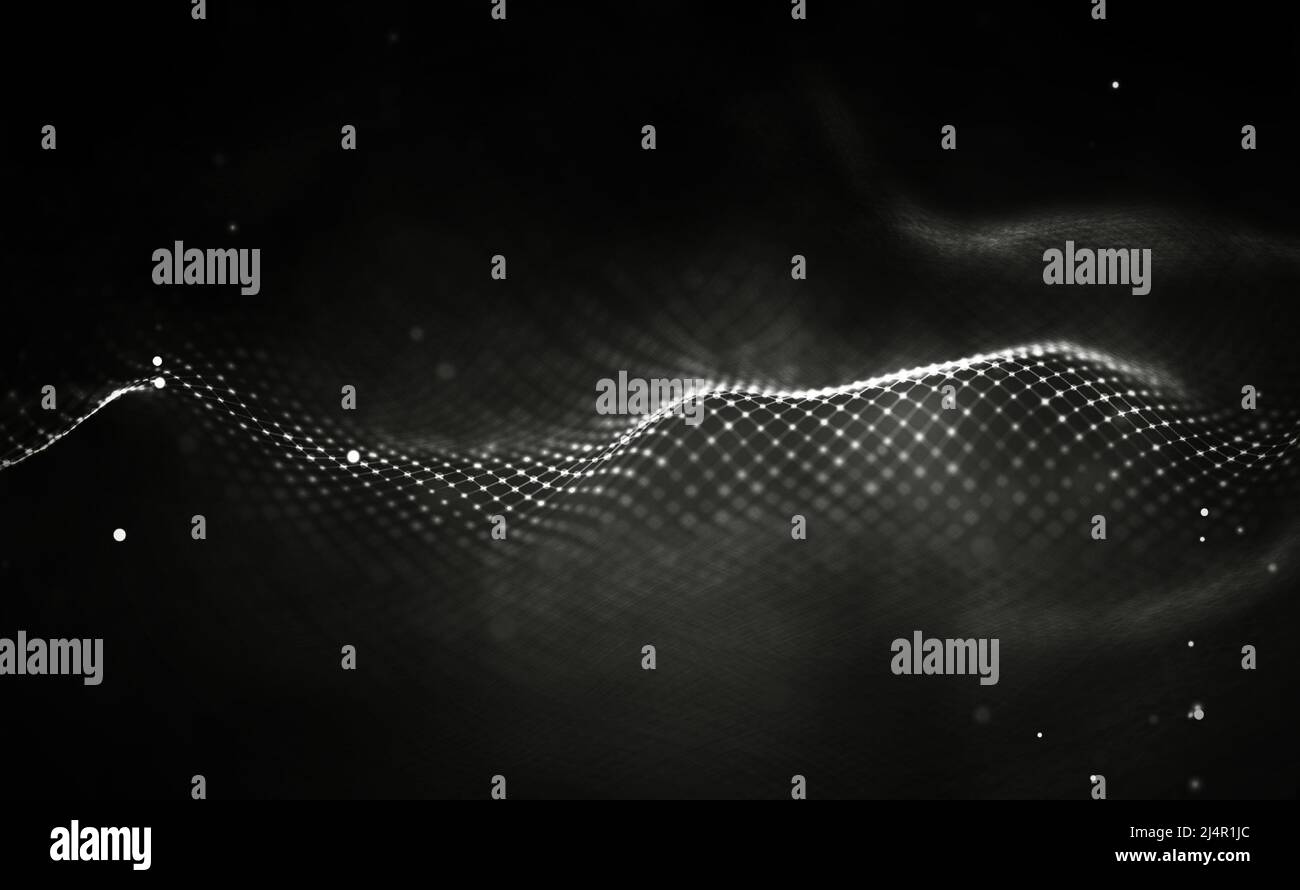 Black technology background. Global communication network concept Stock ...