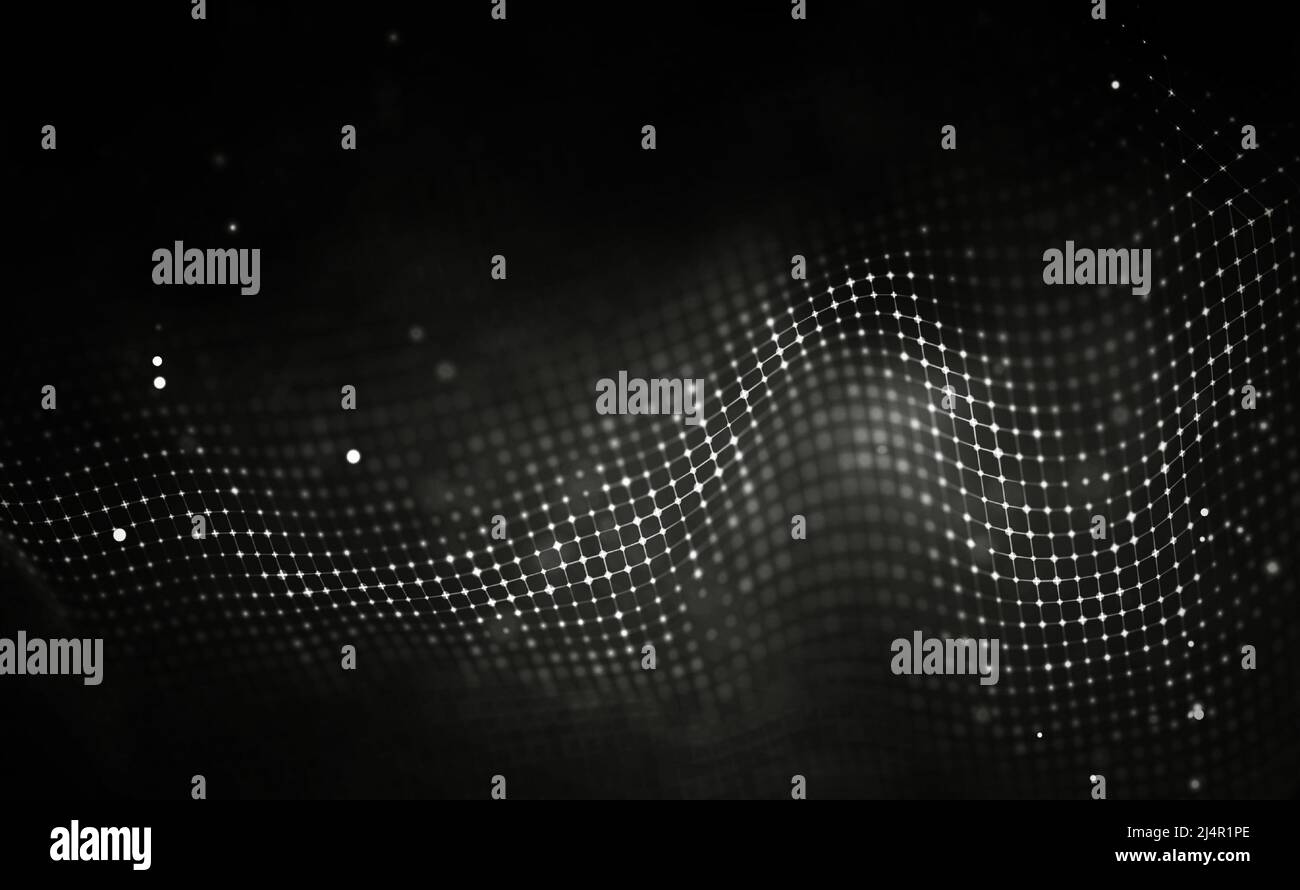 Black technology background. Global communication network concept Stock ...