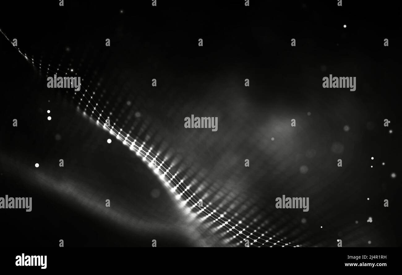Black technology background. Global communication network concept Stock ...