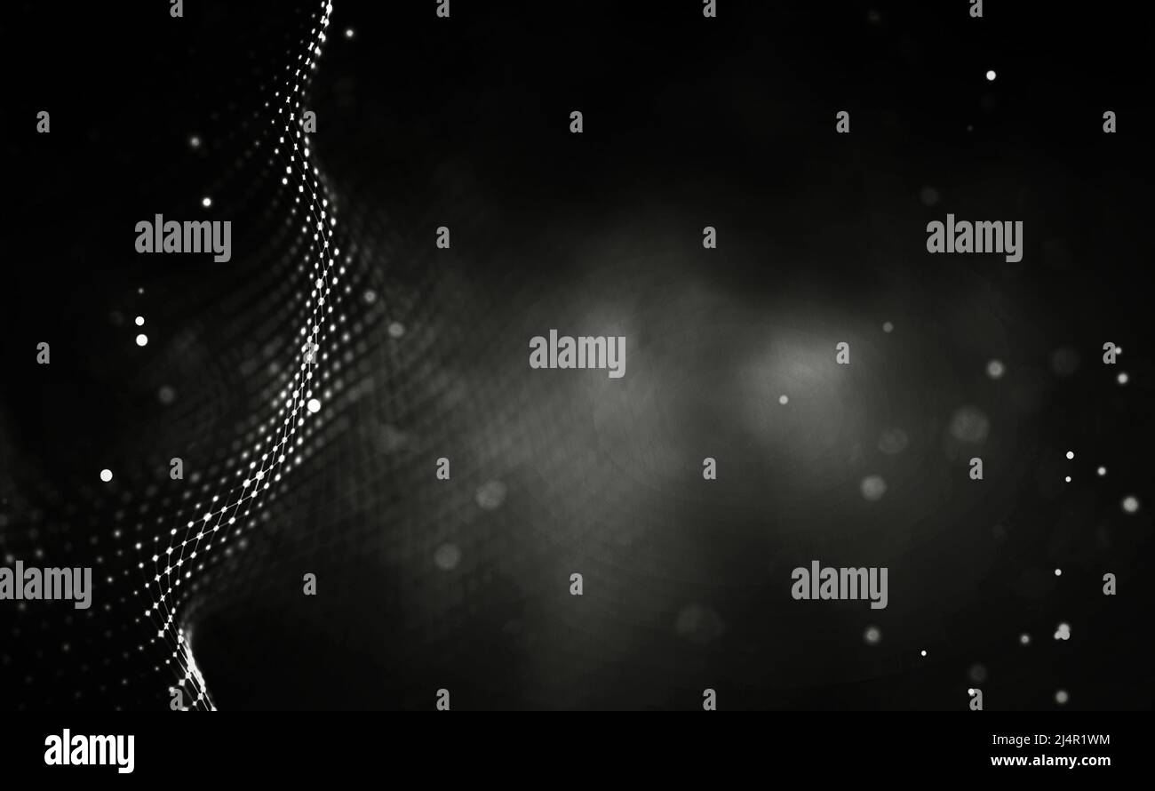 Black technology background. Global communication network concept Stock ...