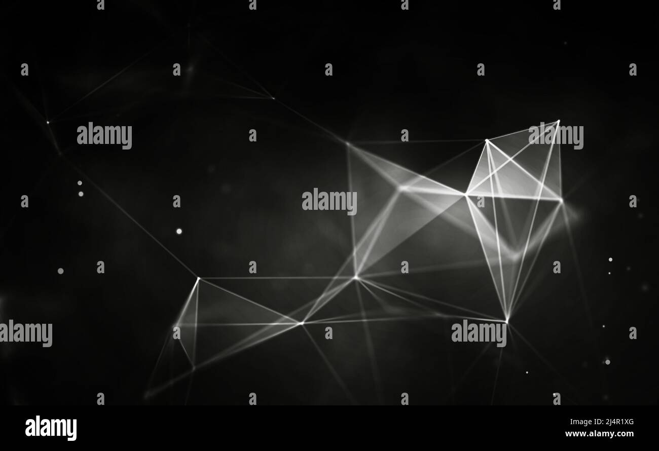 Black technology background. Global communication network concept Stock ...
