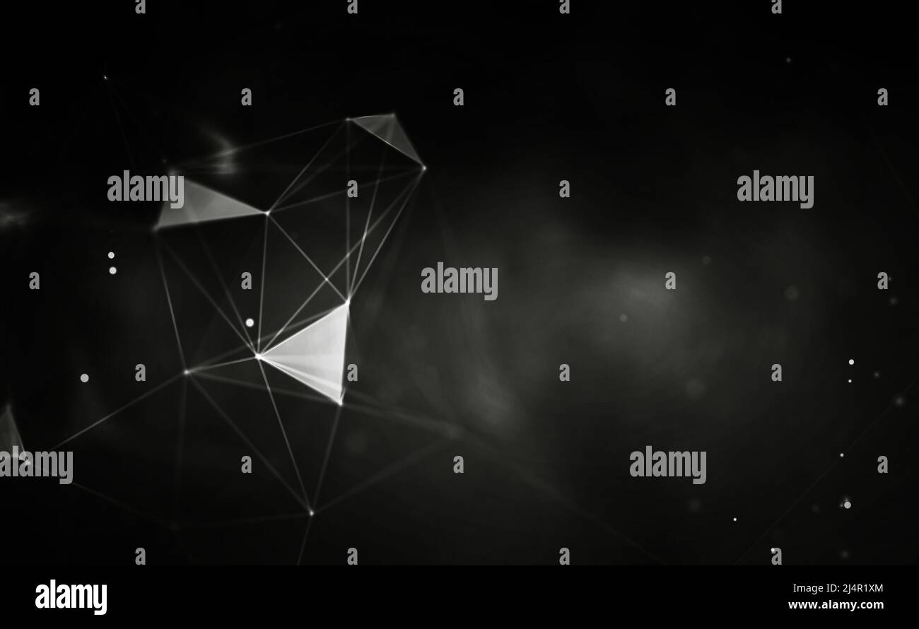 Black technology background. Global communication network concept Stock ...