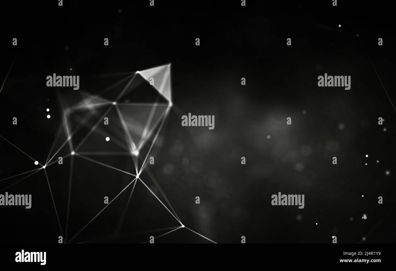 Black technology background. Global communication network concept Stock ...