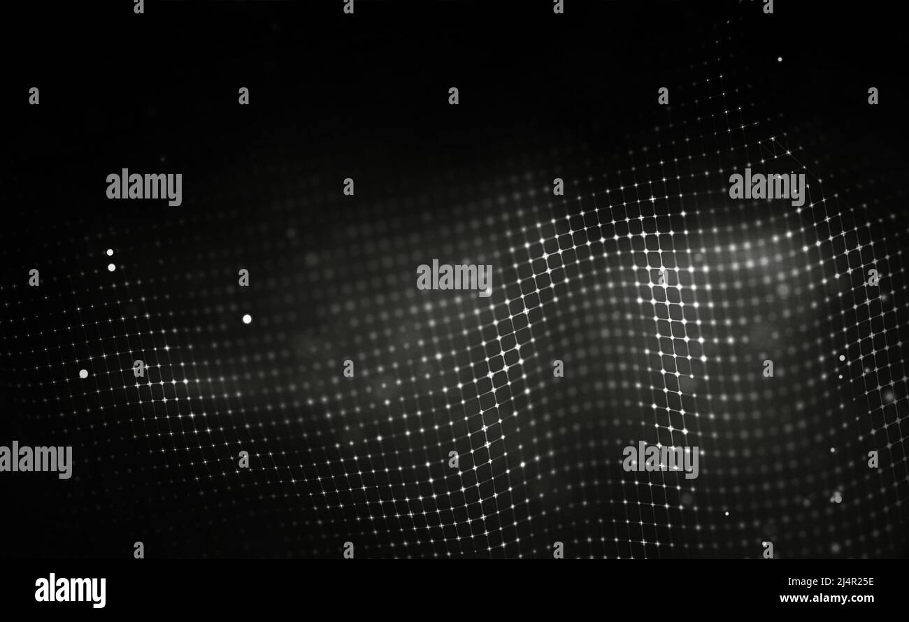 Black technology background. Global communication network concept Stock ...