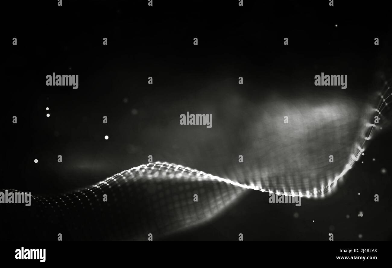 Black technology background. Global communication network concept Stock ...