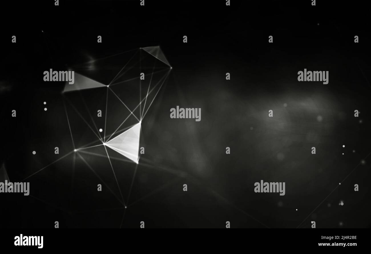 Black technology background. Global communication network concept Stock ...