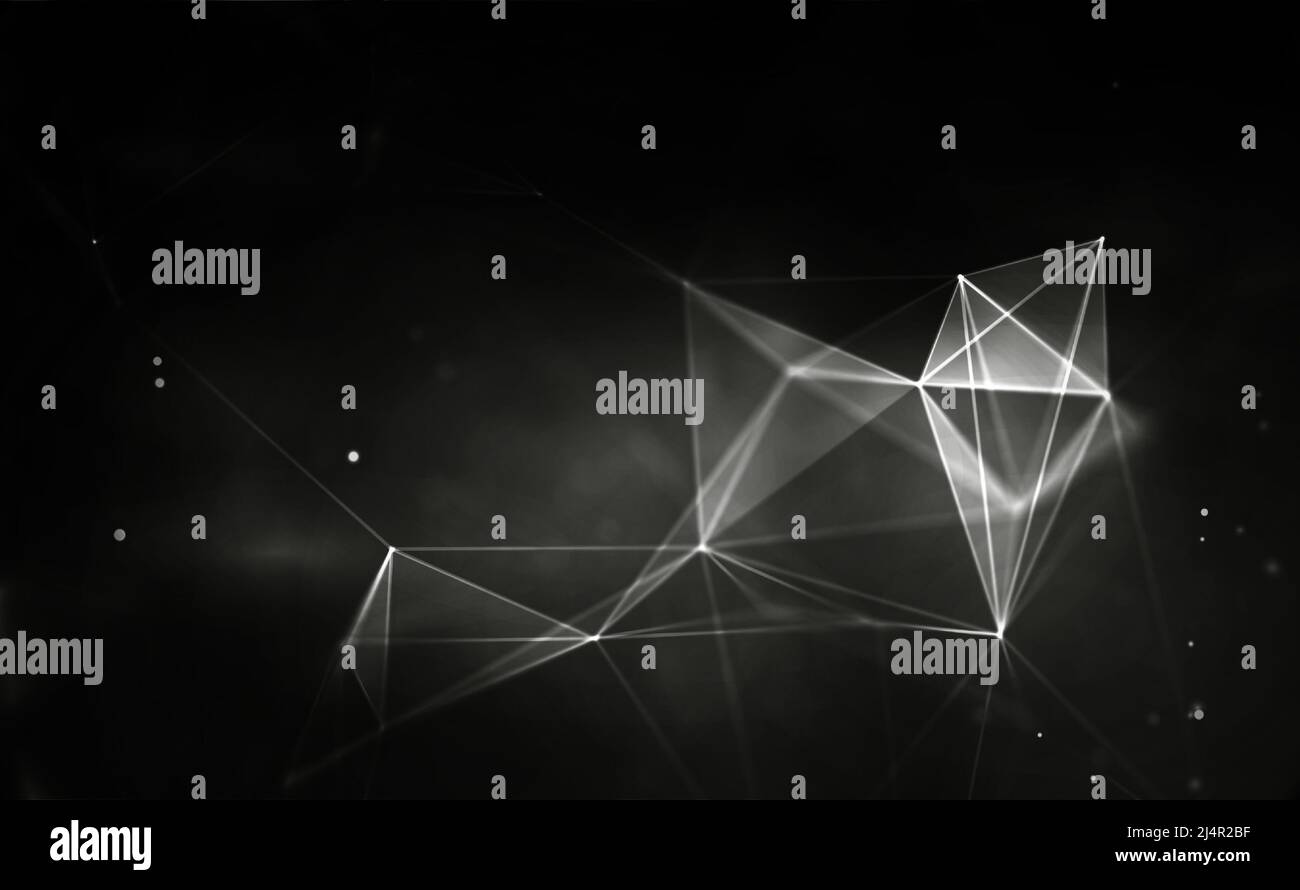 Black technology background. Global communication network concept Stock ...