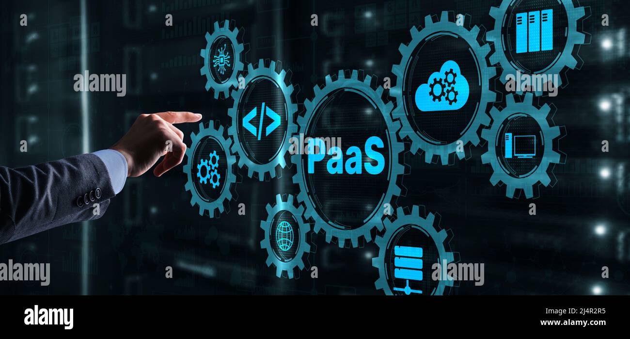 PaaS Platform as a service. Cloud computing services concept Stock ...