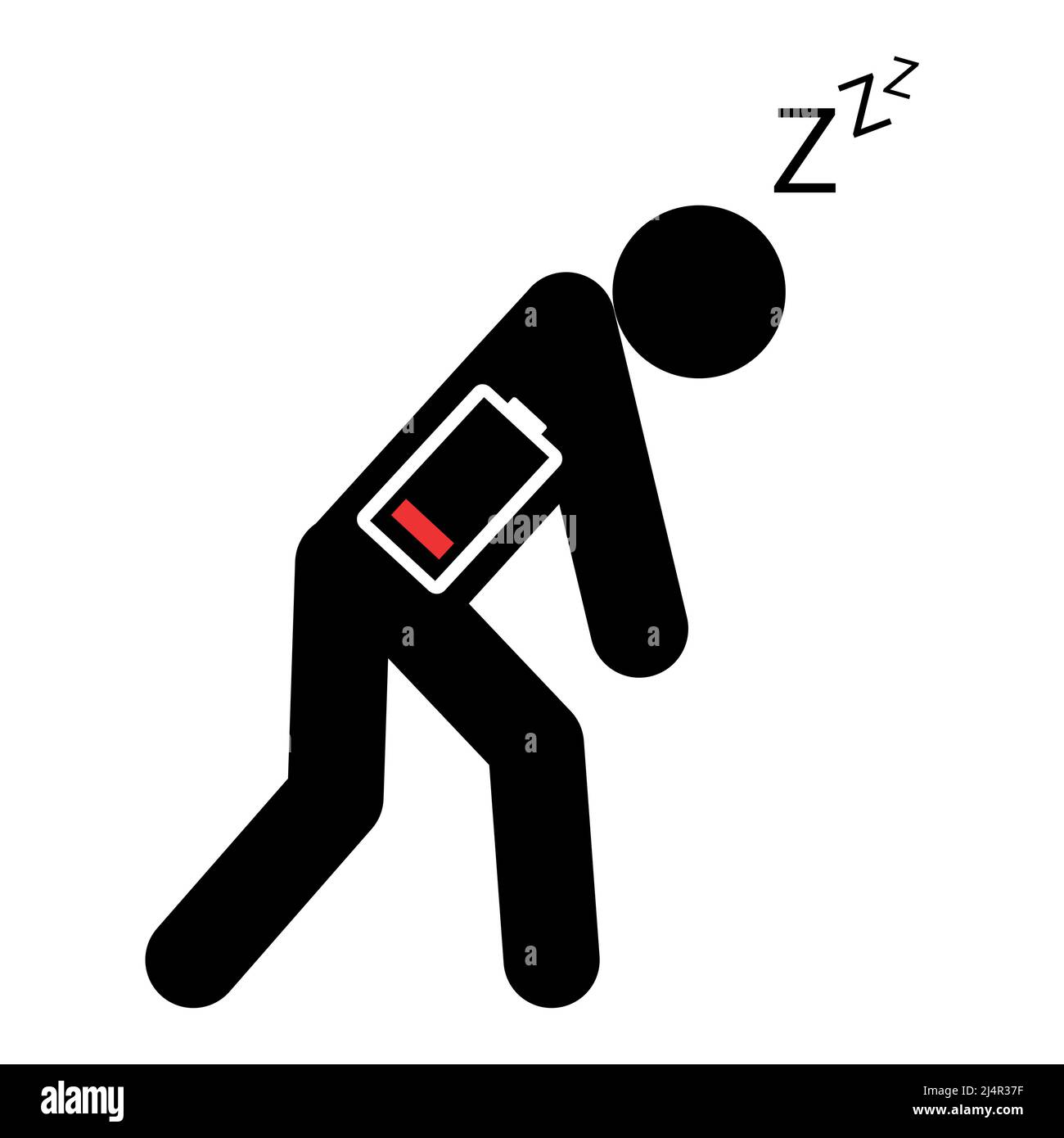 Tired man icon, sleep emotion tired sign, bored concept symbol, graphic ...