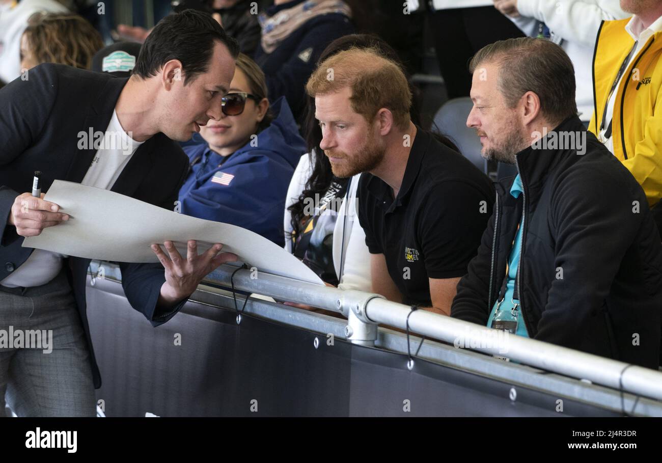 THE HAGUE - Prince Harry during the archery event at the fifth edition ...