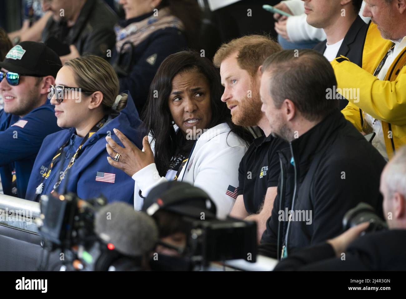 THE HAGUE - Prince Harry during the archery event at the fifth edition ...