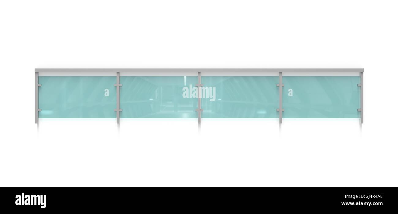 Empty stairs railing Cut Out Stock Images & Pictures - Alamy
