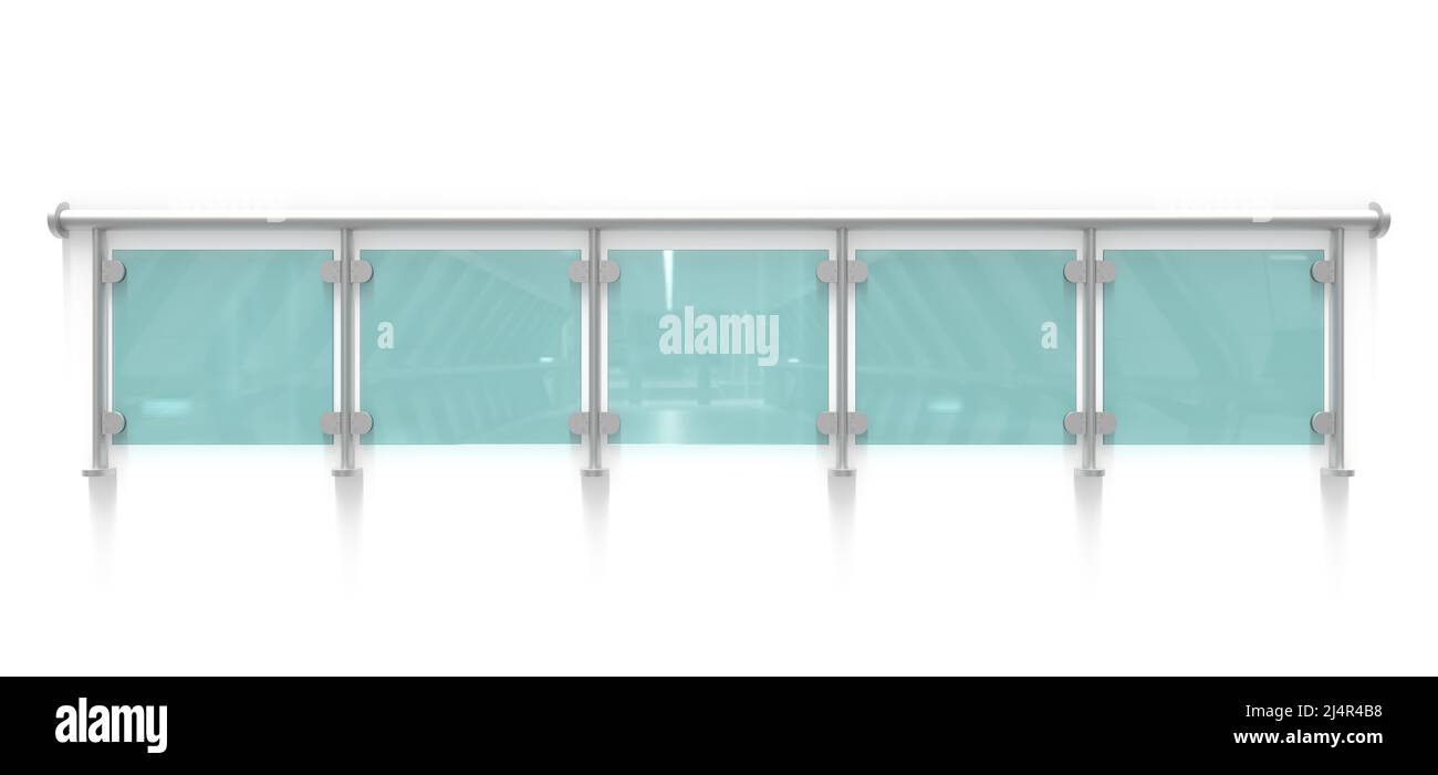 Empty stairs railing Cut Out Stock Images & Pictures - Alamy