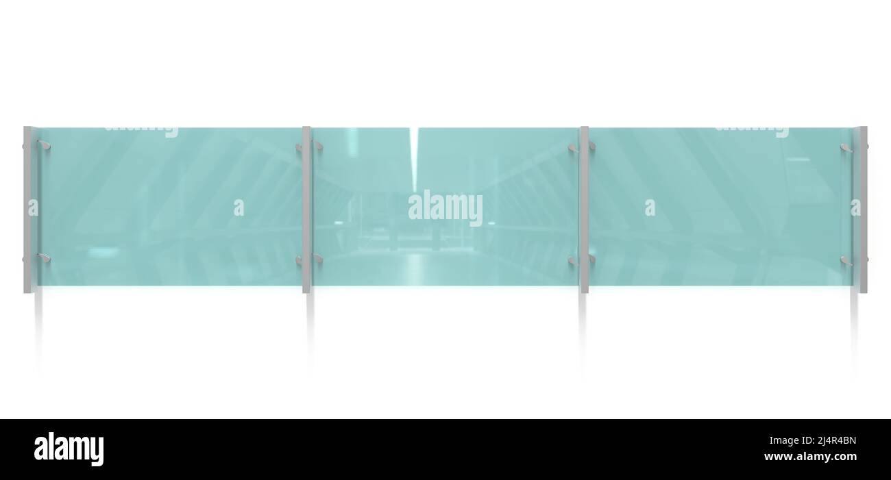 Empty stairs railing Cut Out Stock Images & Pictures - Alamy