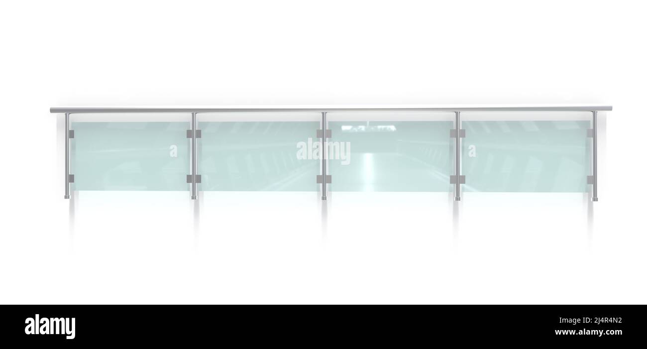 Empty stairs railing Cut Out Stock Images & Pictures - Alamy