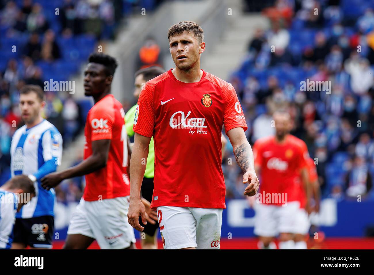 BARCELONA - MAR 20: Giovanni Gonzalez in action at the La Liga match ...