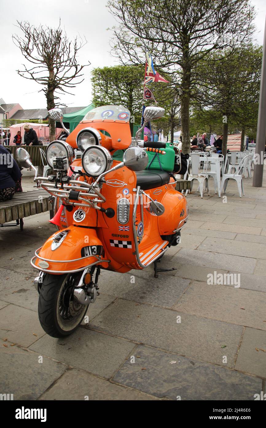 Orange lambretta hi-res stock photography and images - Alamy