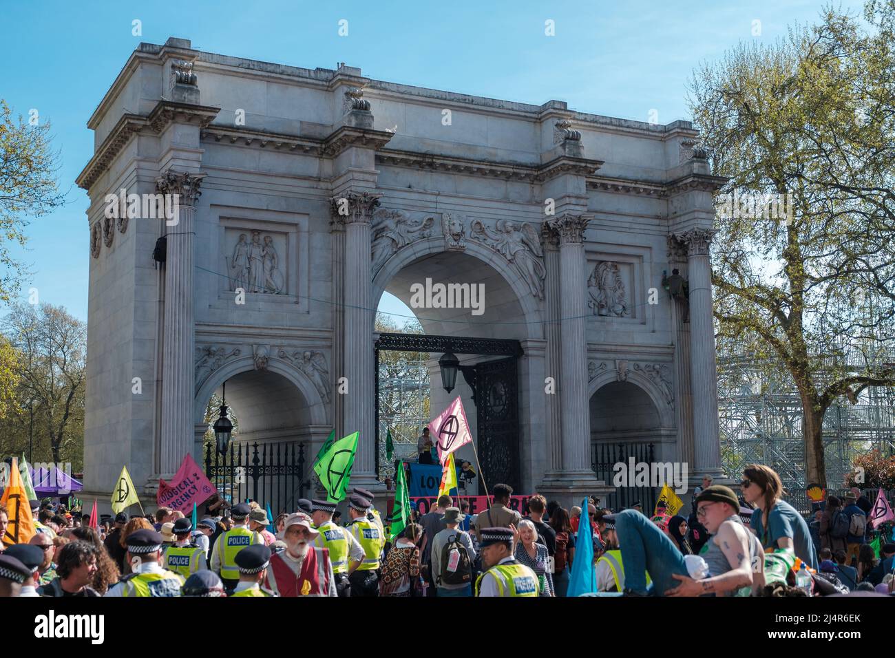 Extinction Rebellion blocked Marble Arch Junction and prolific Climate ...