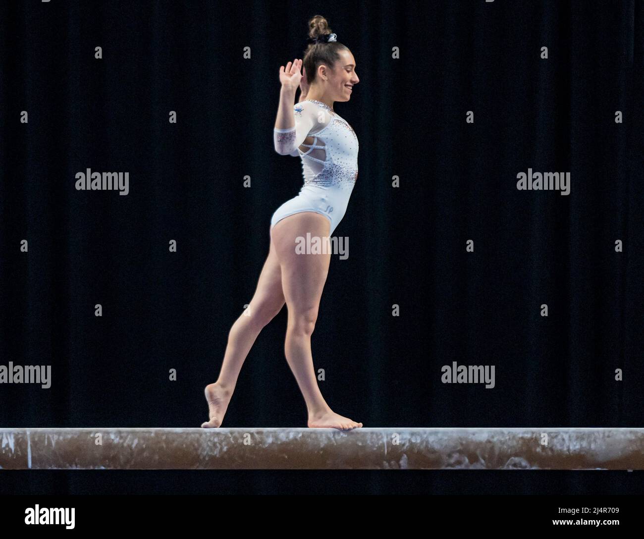 The University of Florida's Leah Clapper placed fourth on the balance ...