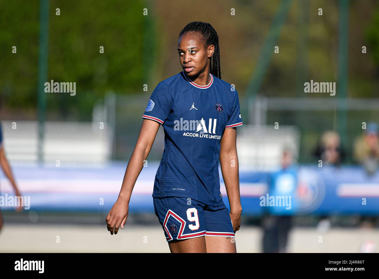 Marie-Antoinette Katoto of PSG during the Women's French championship ...