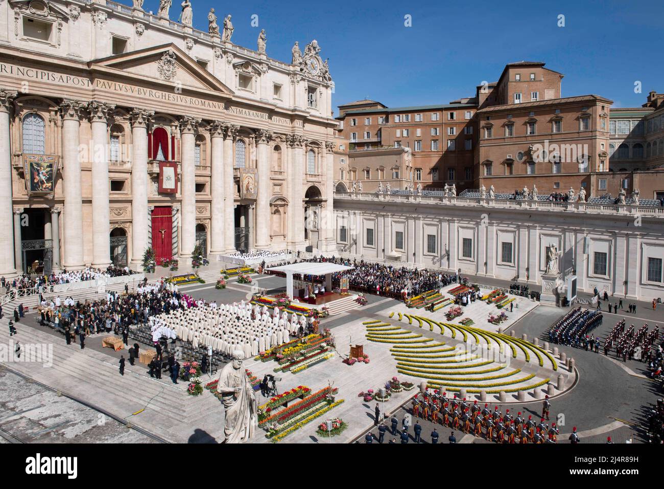 Italy, Rome, Vatican, 2022/04/16 Pope Francis presides over the Via ...