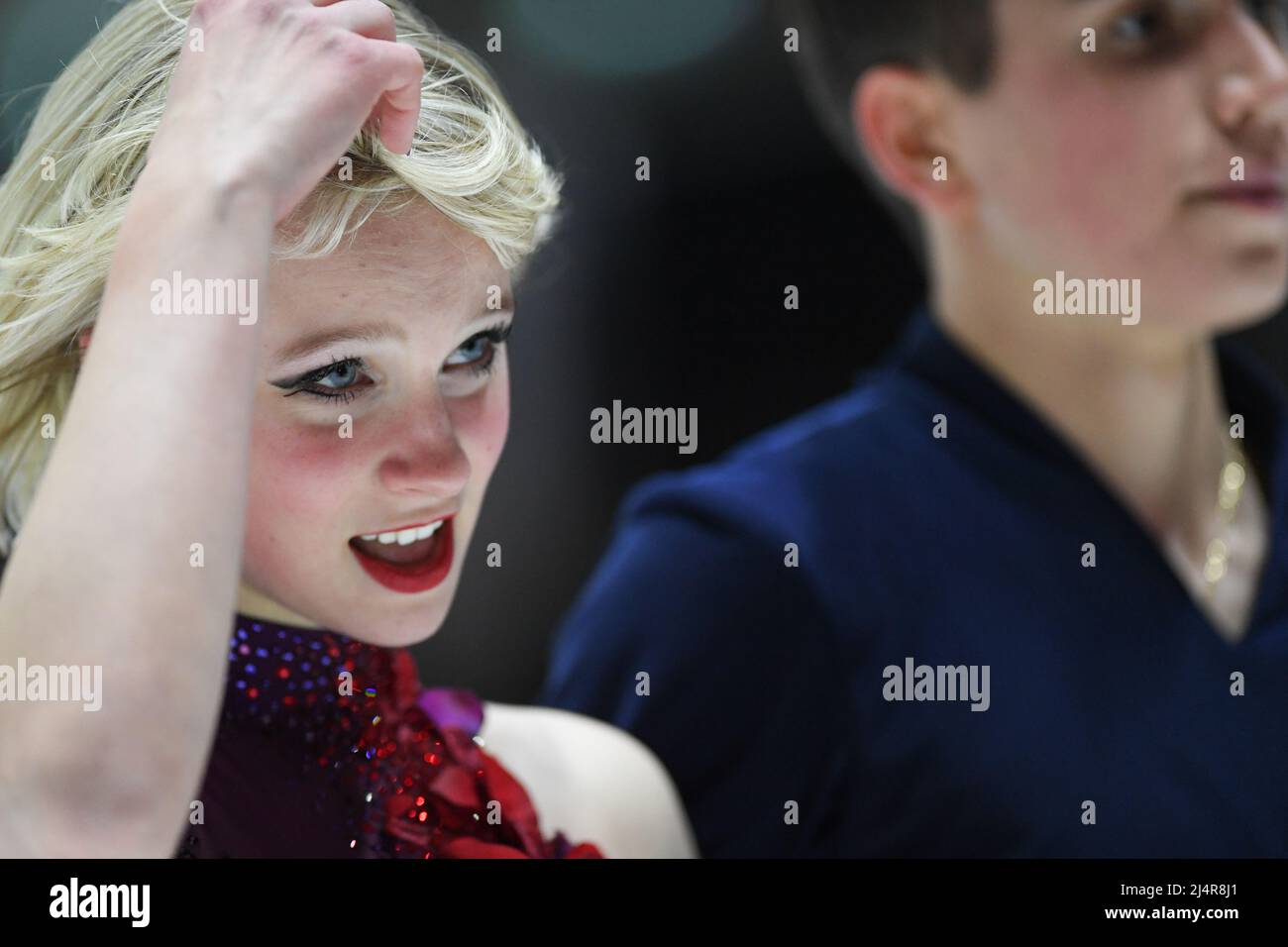 Tallinn, Estonia. 17th Apr 2022. Elizabeth TKACHENKO & Alexei KILIAKOV ...