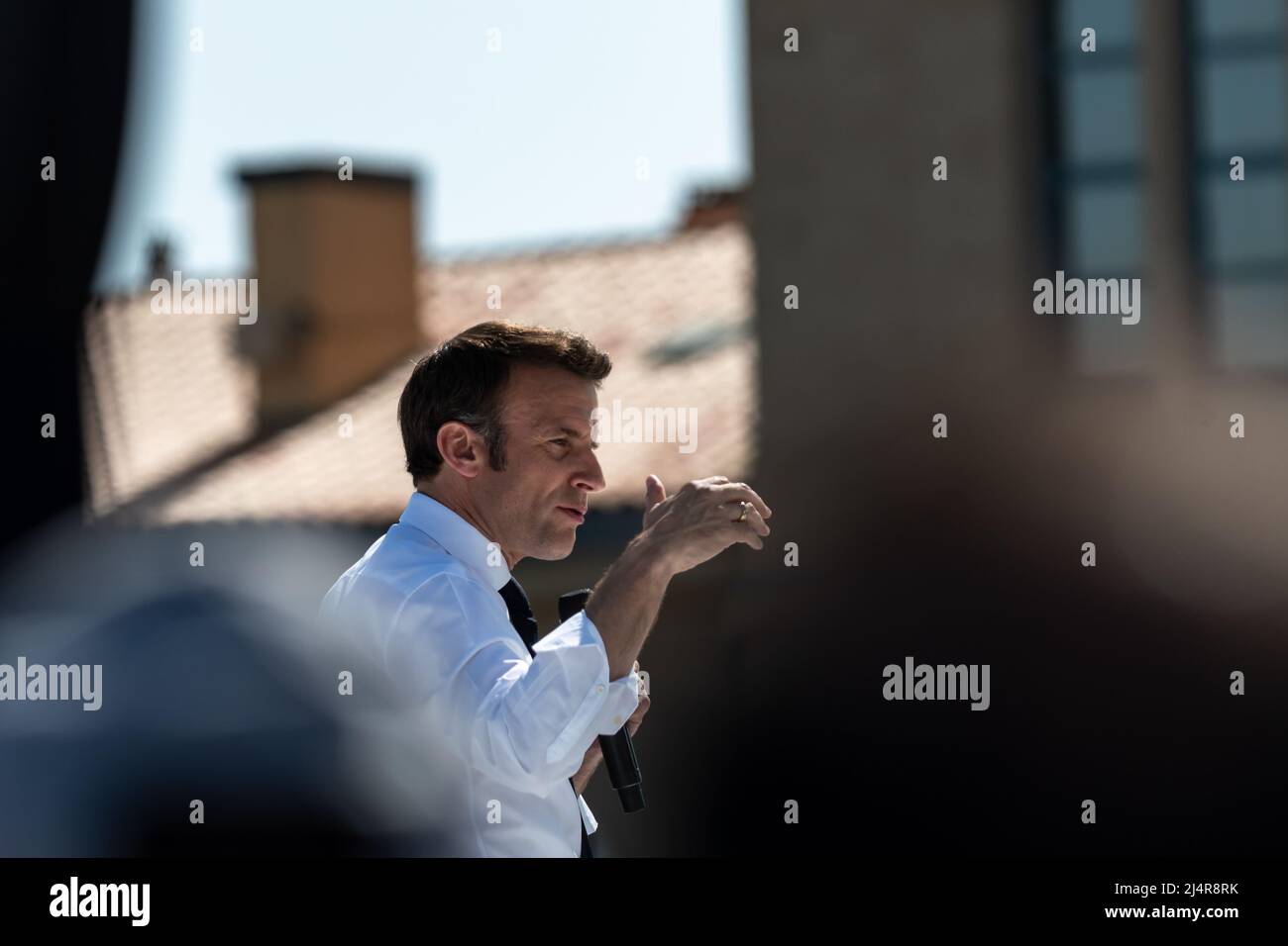 Emmanuel macron profile hi-res stock photography and images - Alamy