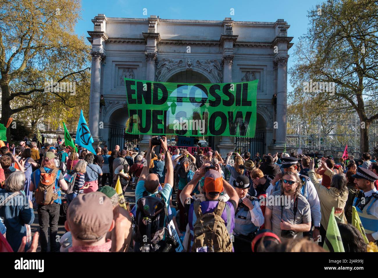 Extinction Rebellion blocked Marble Arch Junction and prolific Climate ...