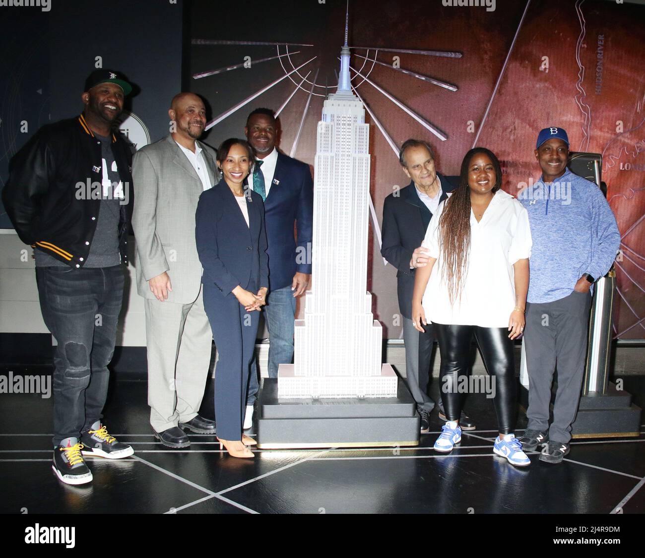 April 15, 22, 2022. Joe Torre CC Sabathia, Butch Huskey.Meta Robinson ...