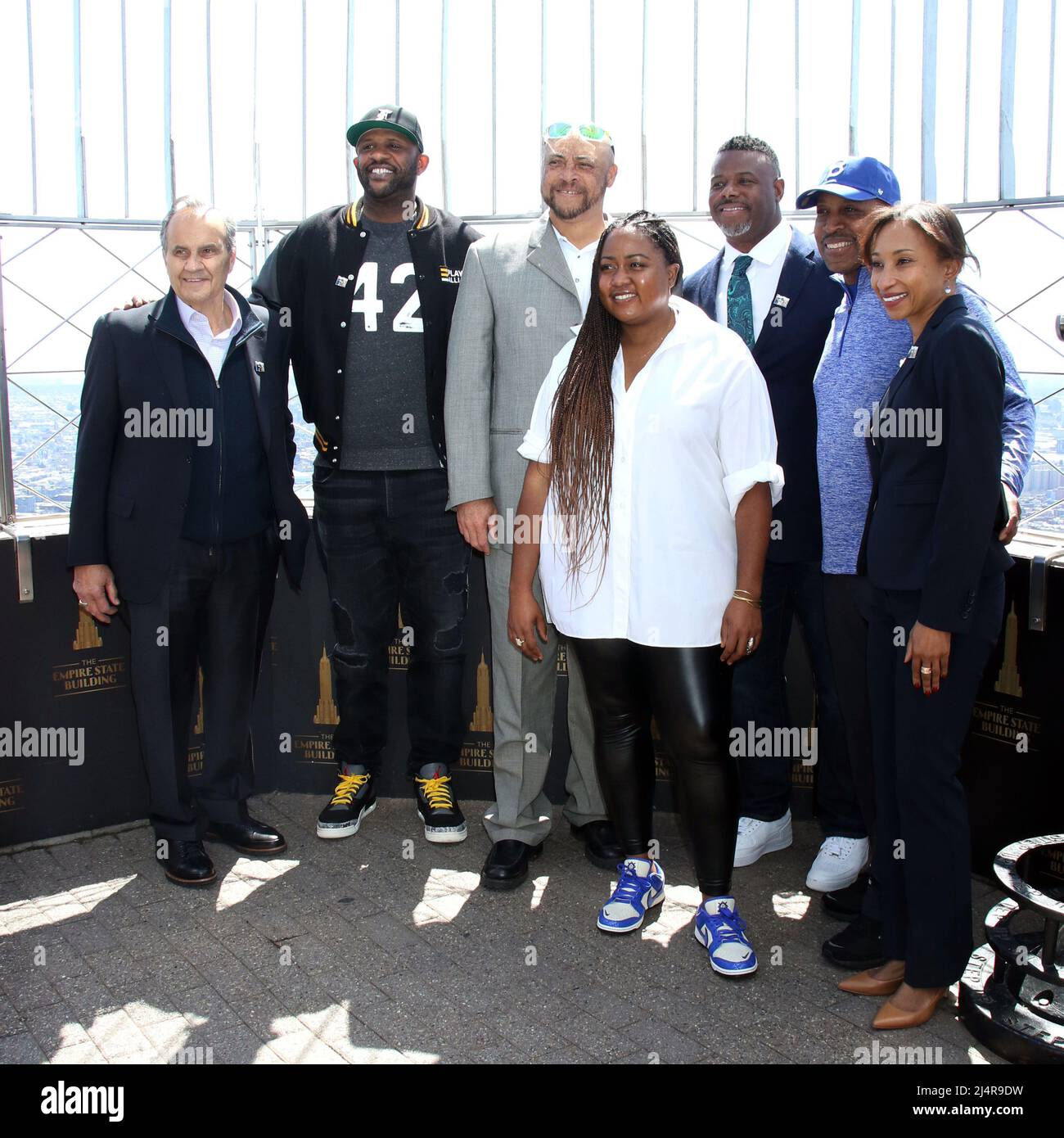 April 15, 22, 2022. Joe Torre CC Sabathia, Butch Huskey.Meta Robinson ...