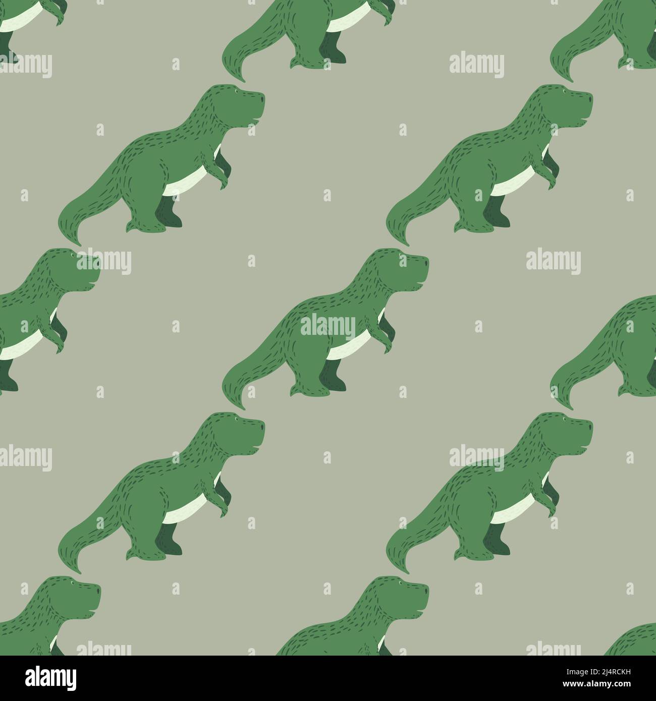 Seamless pattern cute T-Rex dino. Background of funny dinosaurs in ...