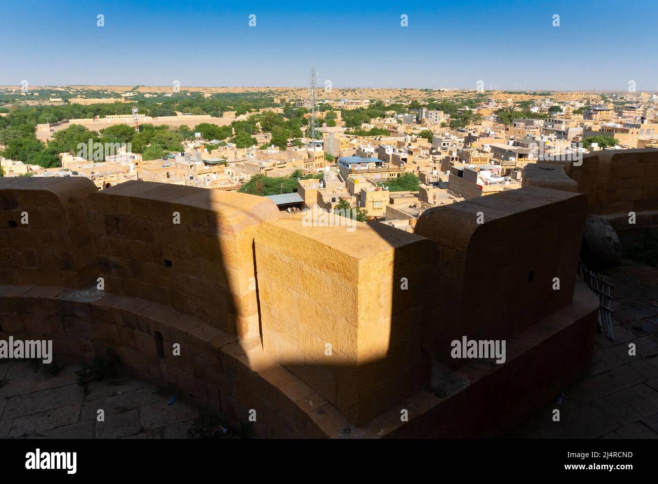 Jaisalmer,Rajasthan,India - October16,2019 : View of Jaisalmer city ...