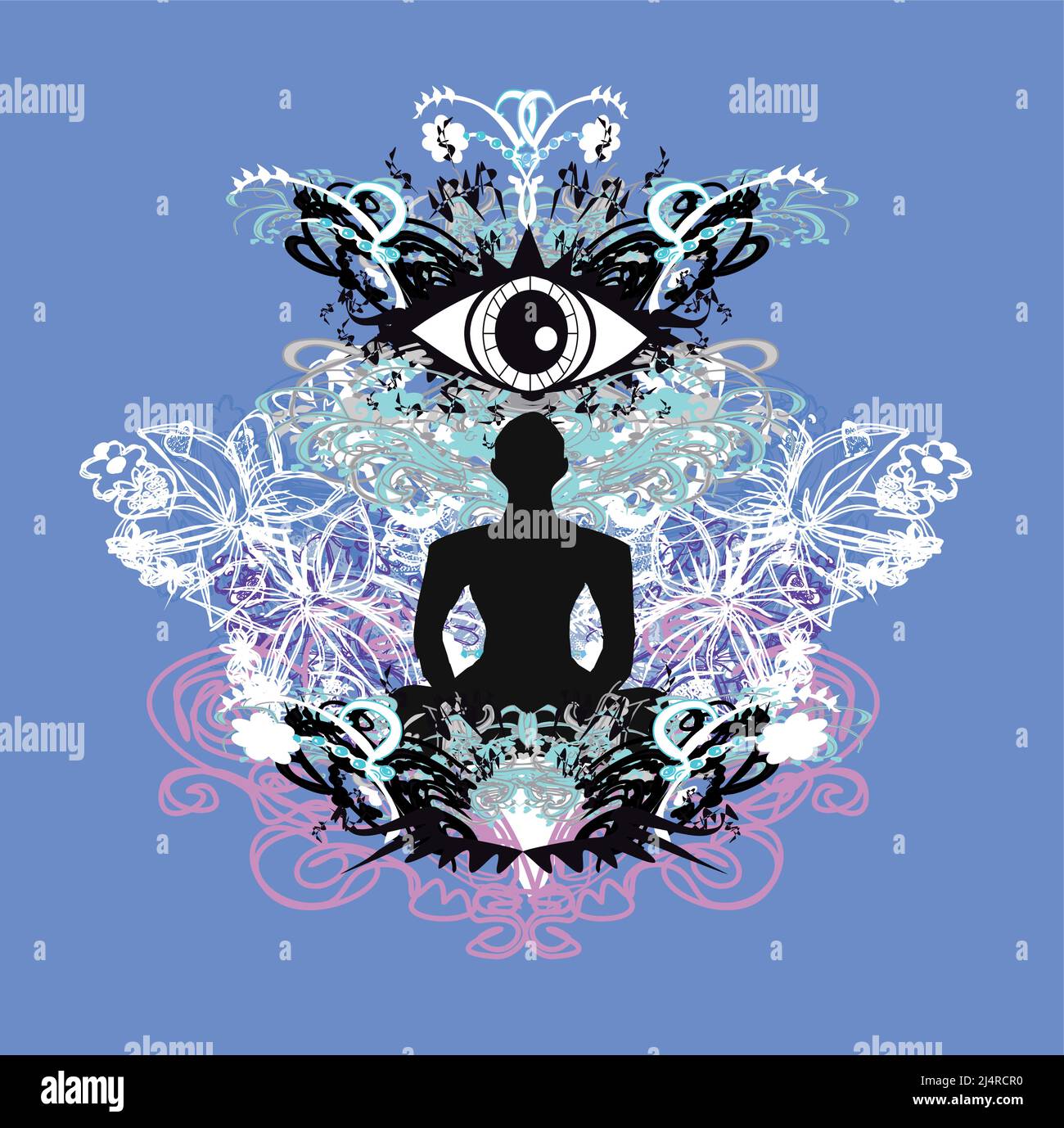 Third eye chakra vector Stock Vector Images - Alamy