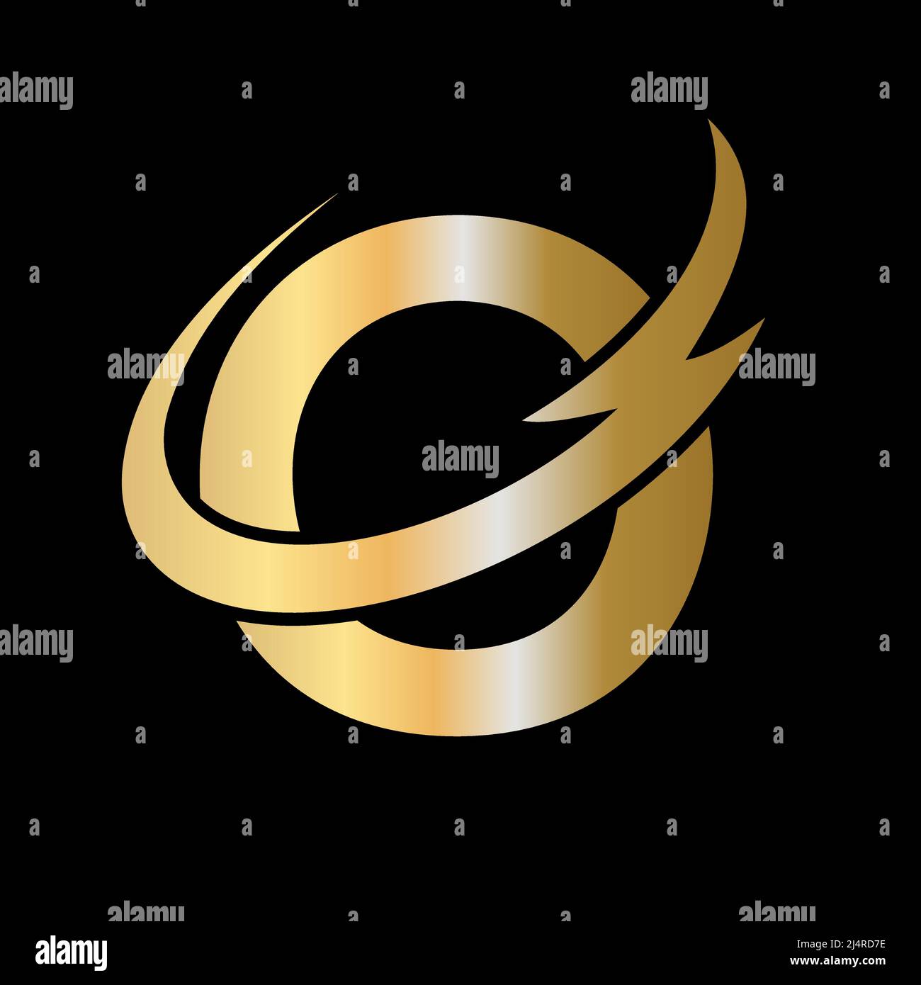 Initial O letter logo with creative modern business typography vector ...